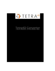 Tetra4D_CONVERTER_2023_Installation_Guide | Tetra4D